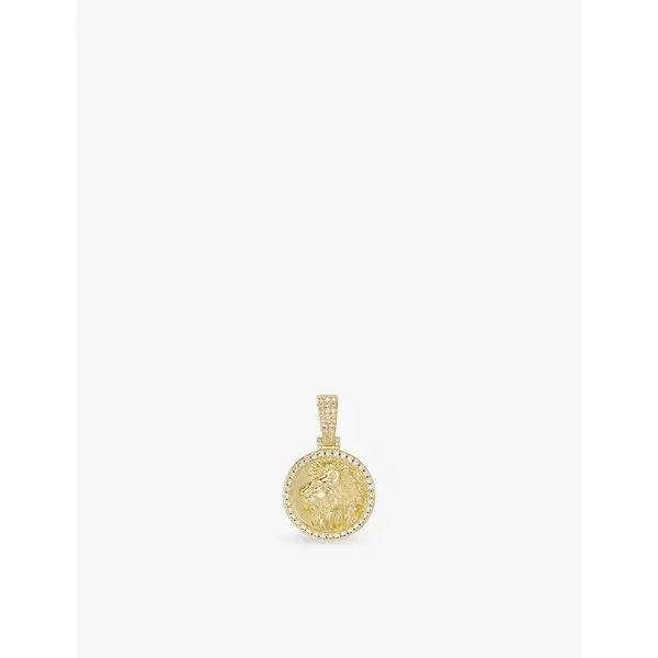 GLD Lion Coin Pendant - Gold