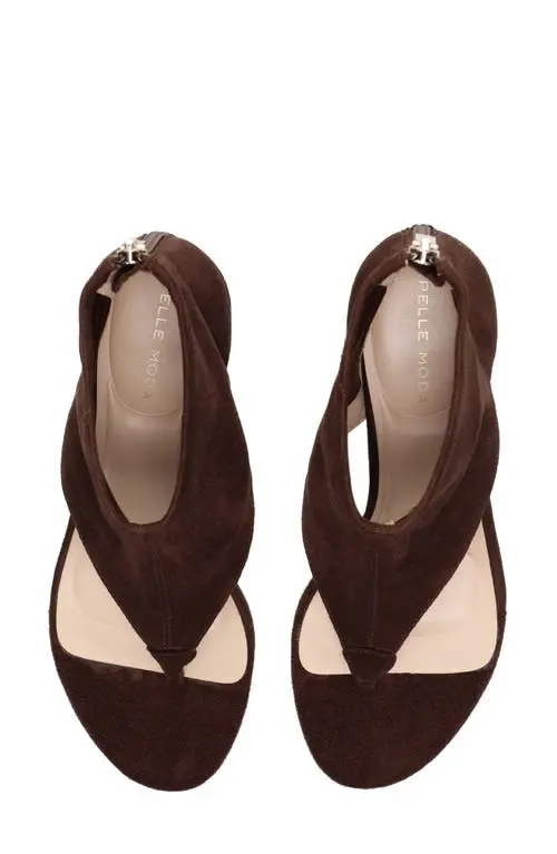 Pelle Moda Unise Thong Sandal - Espresso