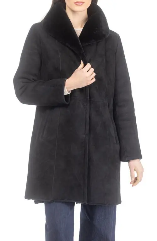 Gorski Genuine Shearling Belted Stroller