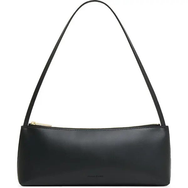 MANSUR GAVRIEL Gaia Leather Baguette Bag - Black/flamma