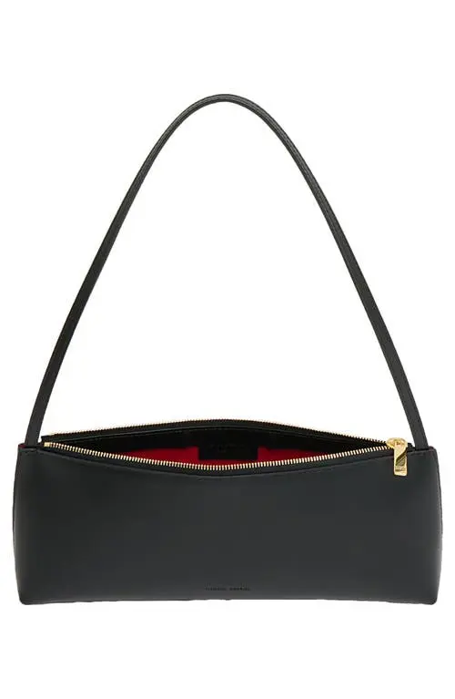 MANSUR GAVRIEL Gaia Leather Baguette Bag - Black/flamma