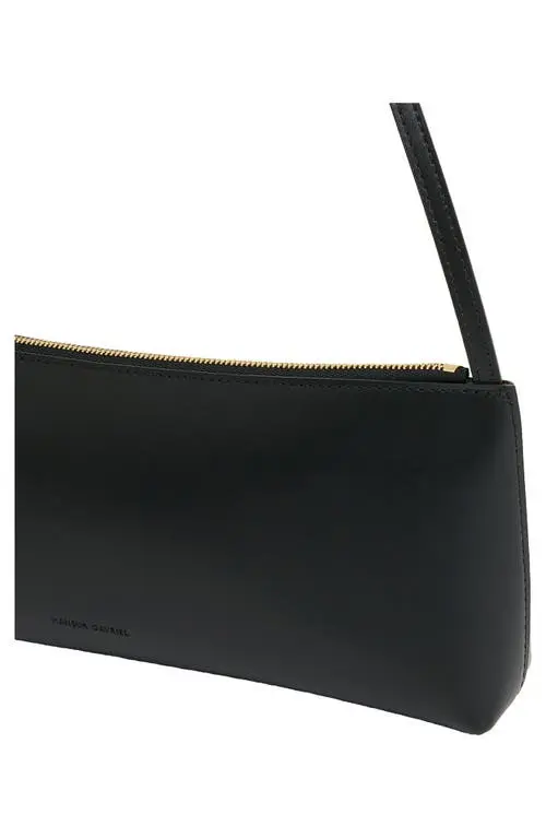 MANSUR GAVRIEL Gaia Leather Baguette Bag - Black/flamma