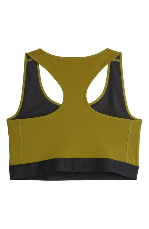 TOMBOYX Compression Plus Racerback Crop Top - Avocado