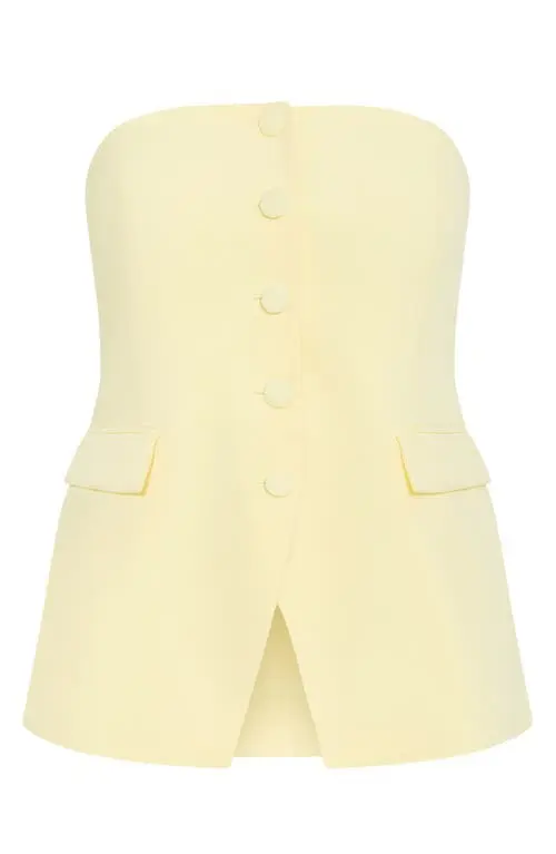 City Chic Leah Bustier Strapless Top