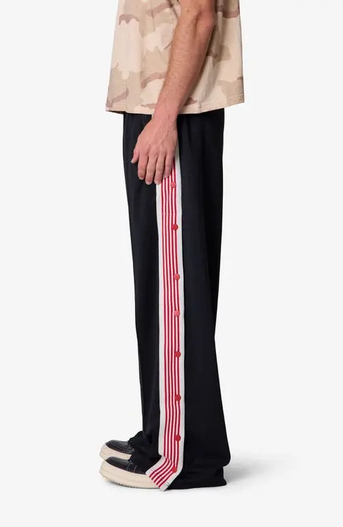 Mnml Side Snap Striped Track Pants