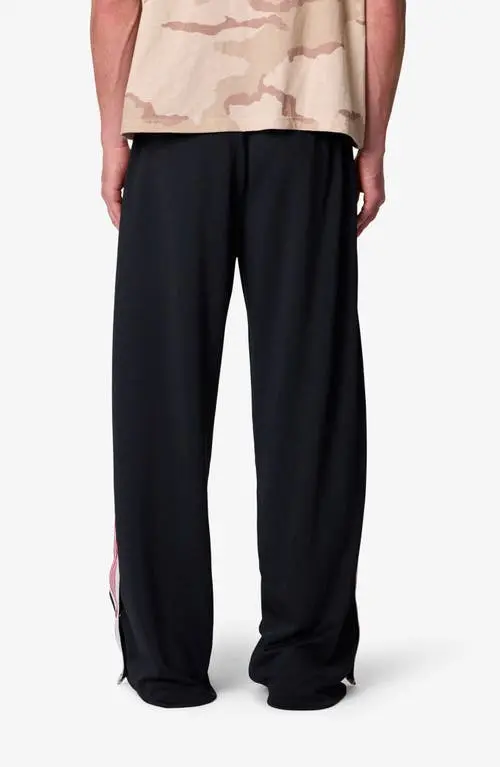 Mnml Side Snap Striped Track Pants