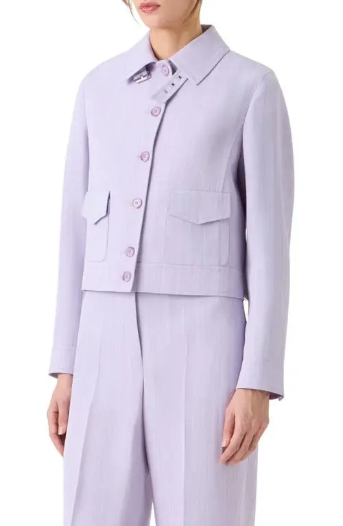 Akris Peer Mélange Twill Jacket