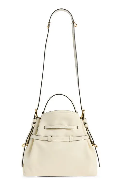 Givenchy Small Voyou Leather Bucket Bag - Ivory