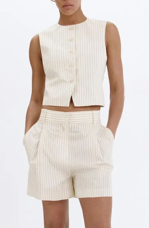 Mango Pinstriped Vest