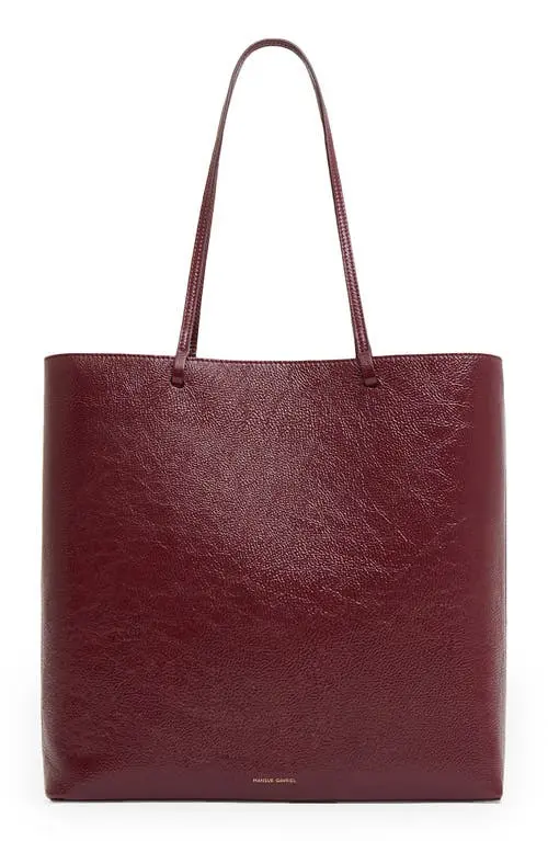 MANSUR GAVRIEL Large Filo Naplak Leather Tote - Claret