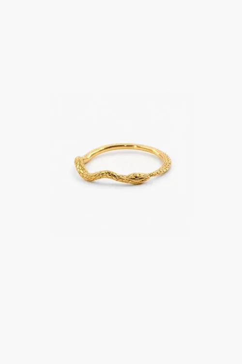 MEIDEYA Little Snake Textured Ring