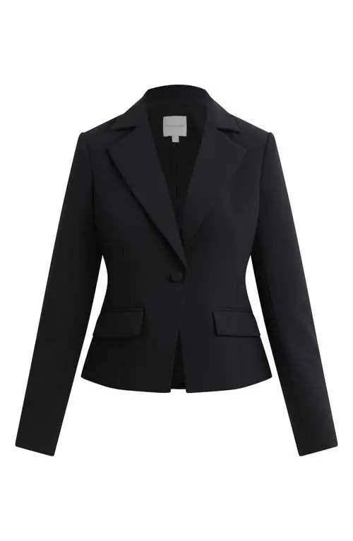 FAVORITE DAUGHTER The Favorite Cropped Blazer - Black