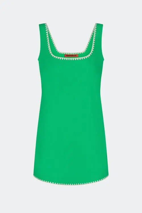SIMONMILLER Sahara Embroidered Linen Dress