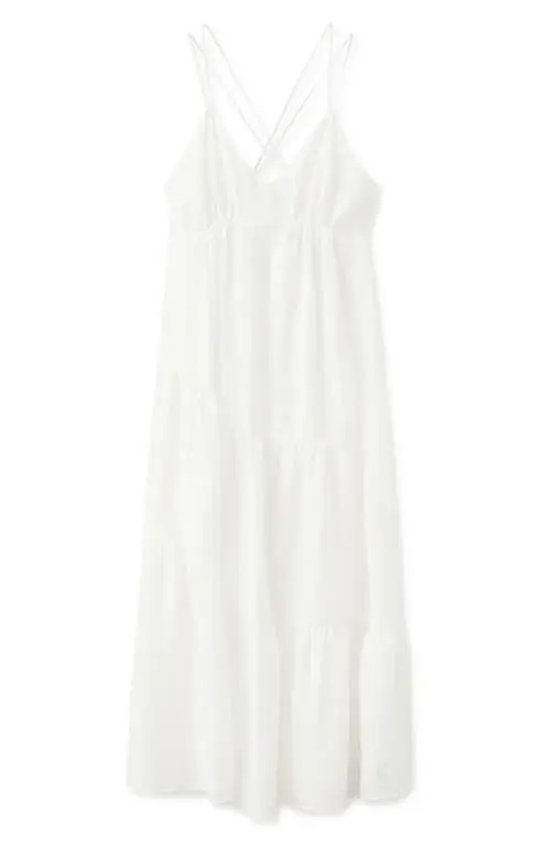 Mango Ruffled A-line Dress With Strappy Back
