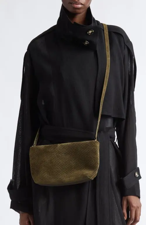 Proenza Schouler Bond Perforated Suede Shoulder Bag