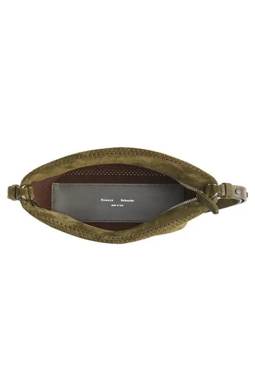Proenza Schouler Bond Perforated Suede Shoulder Bag