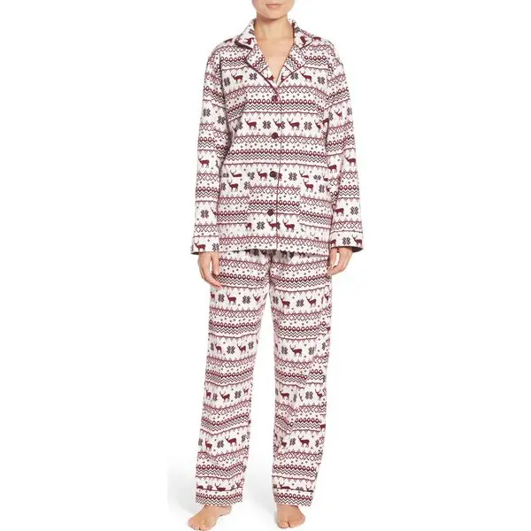 PJ Salvage Print Flannel Pajamas