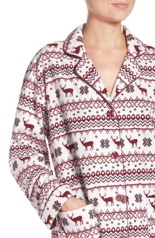 PJ Salvage Print Flannel Pajamas