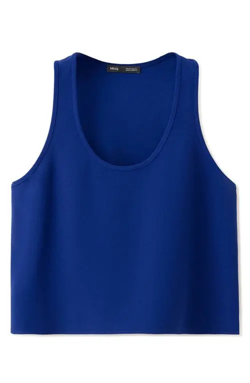 Mango Flowy Cropped Top - Blue