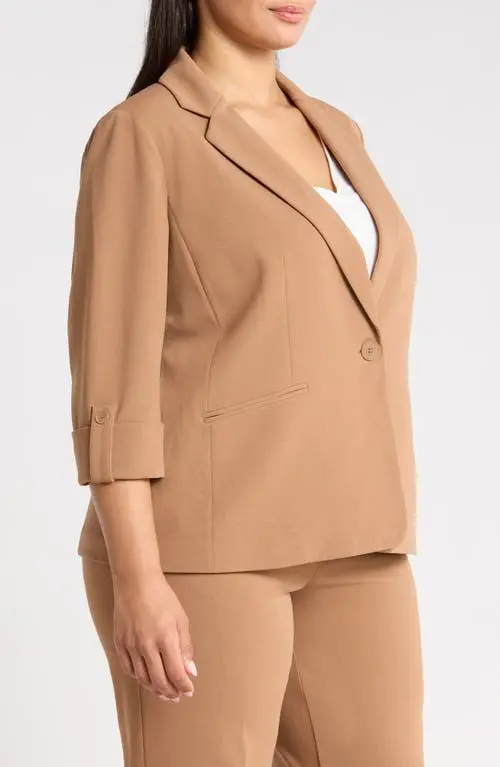 Anne Klein One-button Notch Collar Blazer
