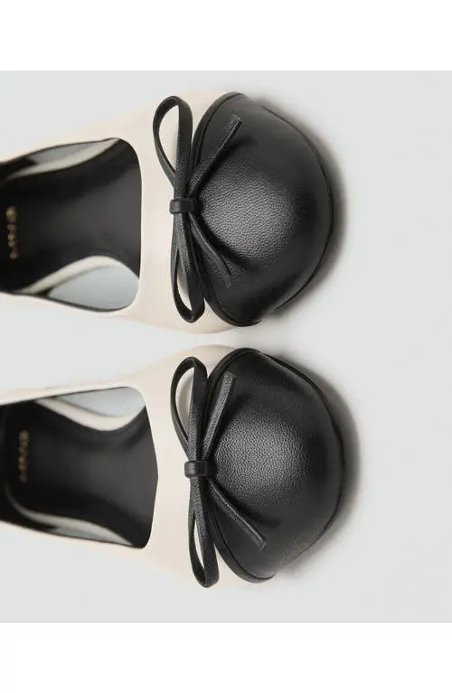 Mango Cap Toe Ballet Flat