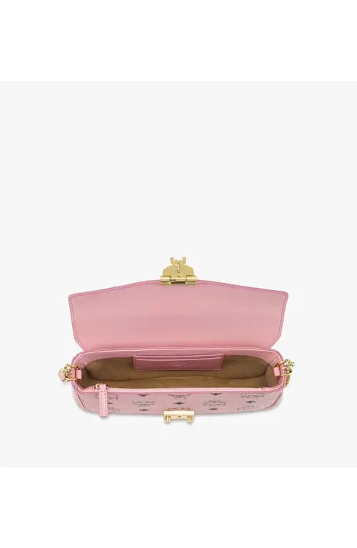 Mcm Mini Tracy Crossbody In Visetos Leather Mix