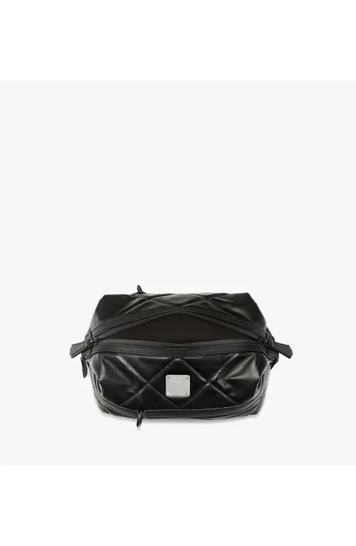 Mcm Small Aren Crossbody In Diamond Quilted Leather