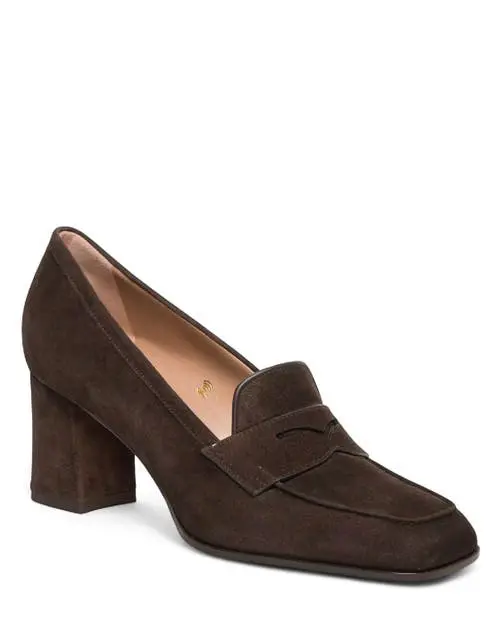Santoni Suede High-heel Pump