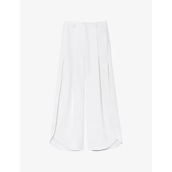 REISS Deena Side-split Wide-leg Woven Trousers