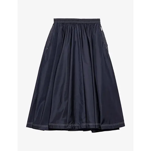 Prada Light Re-nylon Full Midi Skirt - Blue