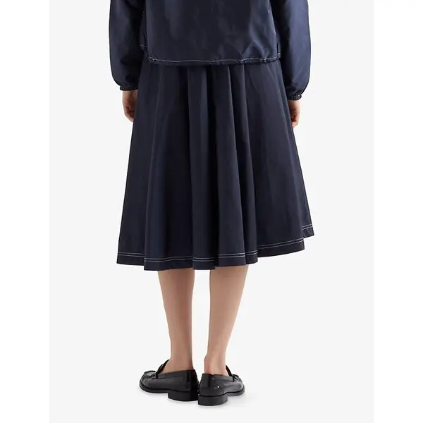 Prada Light Re-nylon Full Midi Skirt