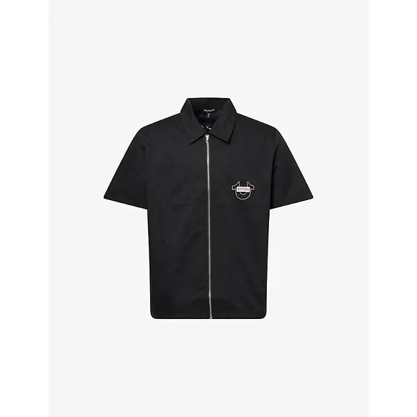 True Religion Buddha Logo-patch Cotton Shirt