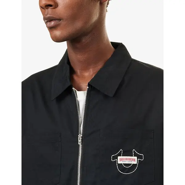 True Religion Buddha Logo-patch Cotton Shirt