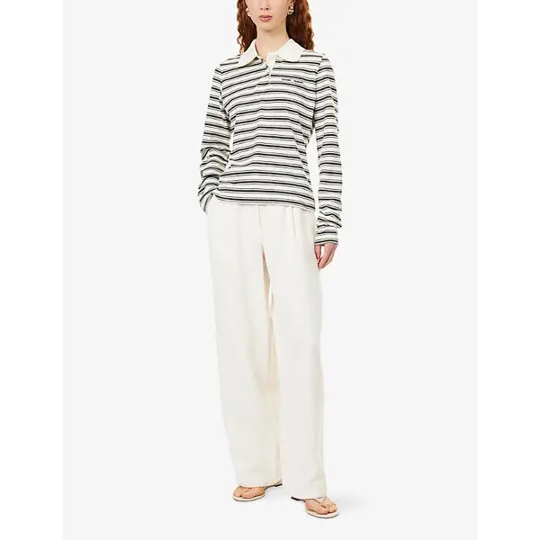 SAMSOE SAMSOE Sadonell Long-sleeve Stretch-knit Rugby Top
