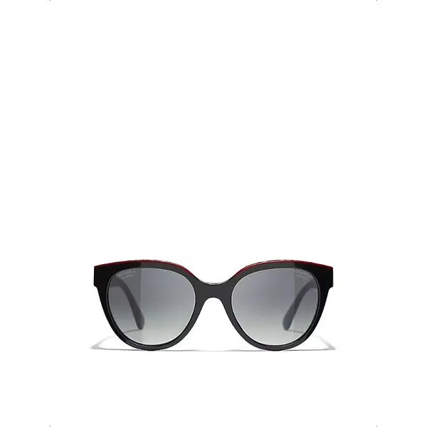 Chanel Square Acetate Sunglasses - Black