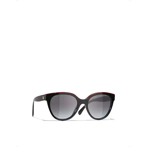 Chanel Square Acetate Sunglasses - Black