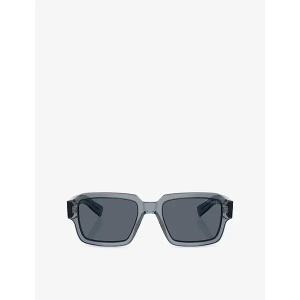 Prada Pr 02z Square-frame Acetate Sunglasses - Blue