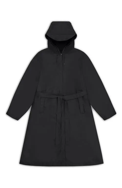 Rains Waterproof Belted A-line Long Raincoat
