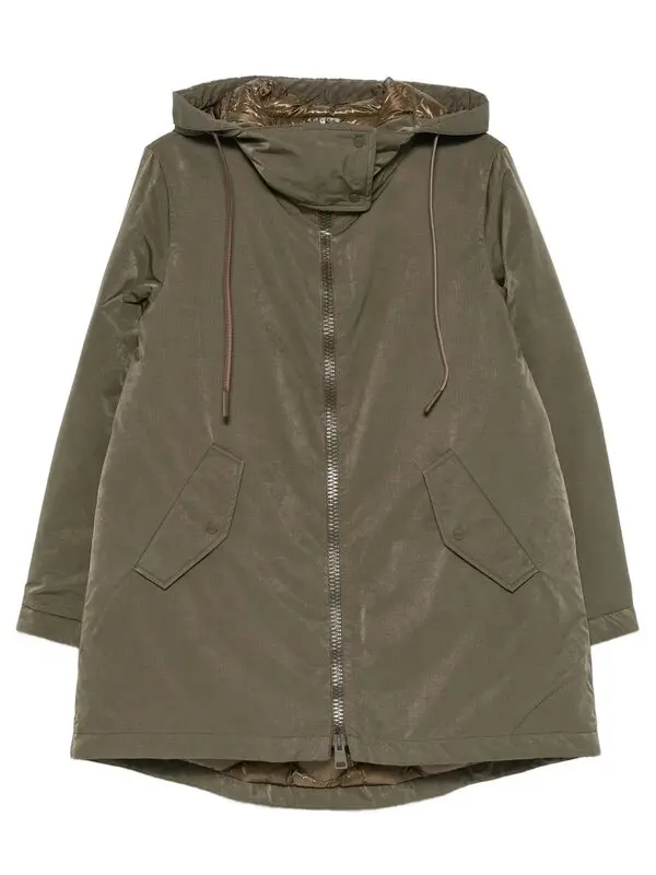 Herno Padded Parka With Hood - Green