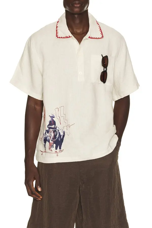 Oas Bronco Girona Shirt In Cream