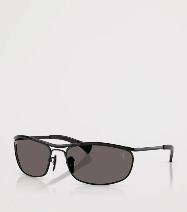 Ray-ban Scuderia Ferrari Collection Oval Sunglasses - Black