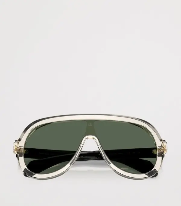 Moncler Sunsette Pilot Sunglasses - White