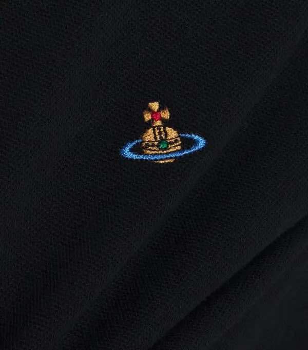 VIVIENNE WESTWOOD Cotton Orb Polo Shirt - Black