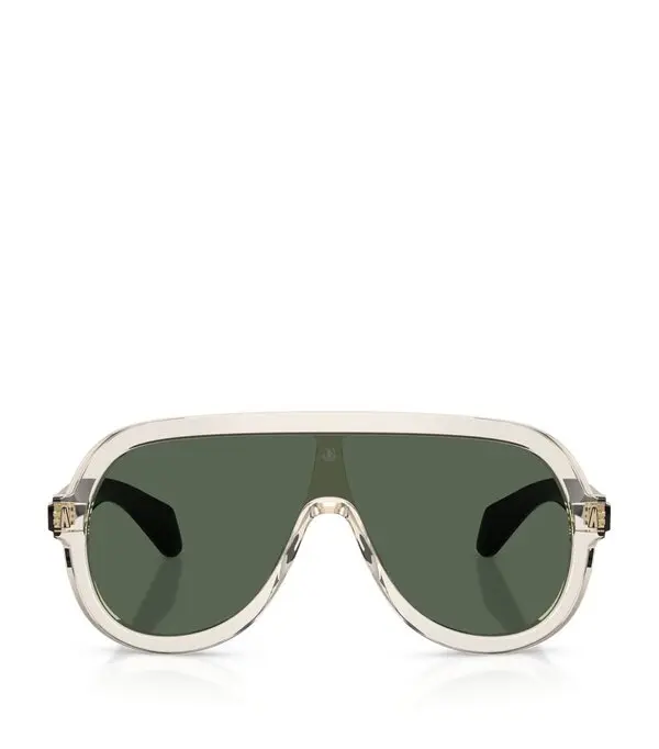 Moncler Sunsette Pilot Sunglasses - White