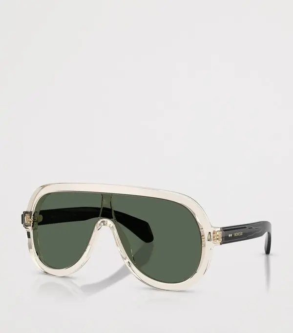 Moncler Sunsette Pilot Sunglasses - White