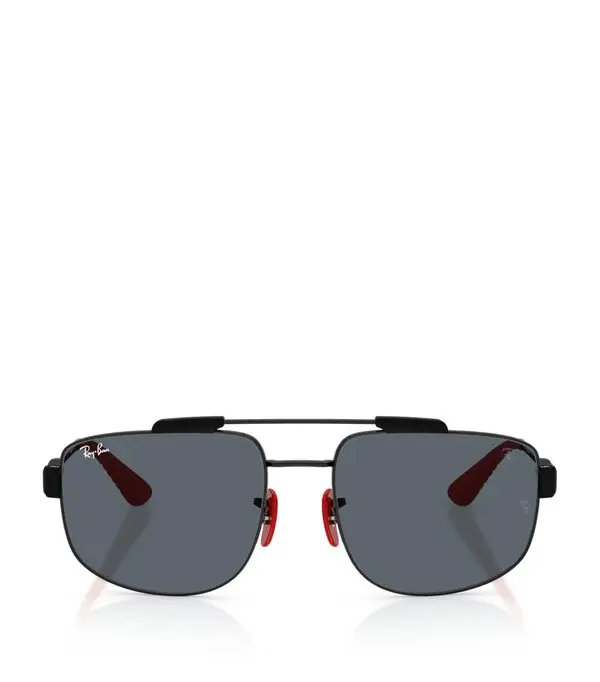 Ray-ban Scuderia Ferrari Collection Square Sunglasses - Black