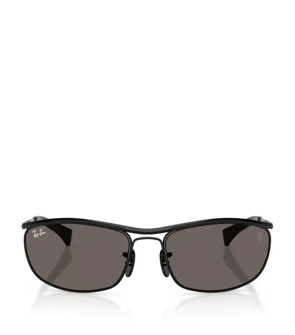 Ray-ban Scuderia Ferrari Collection Oval Sunglasses - Black