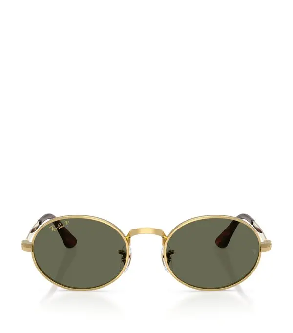 Ray-ban Oval Sunglasses - Gold