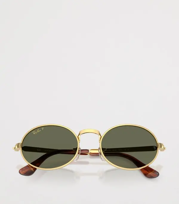 Ray-ban Oval Sunglasses - Gold