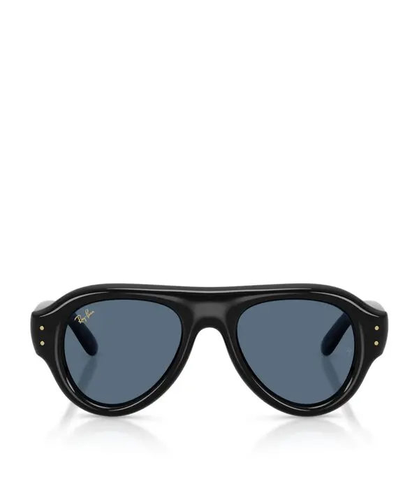 Ray-ban Aviator Puffer Acetate Sunglasses - Black